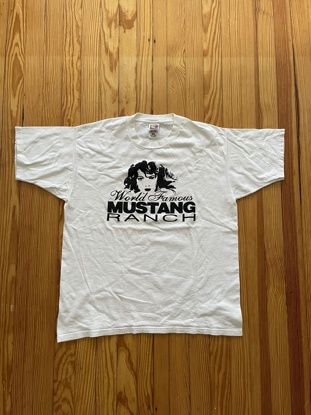 Vintage Vintage World Famous Mustang Ranch Brothel Porn T-Shirt | Grailed