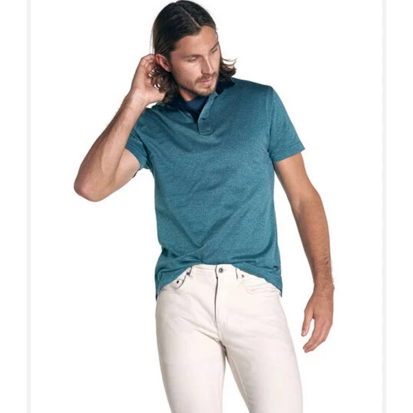 Rodd & Gunn Rodd&Gunn Polo Shirt Turqoise Short Sleeve 100% Cotton L ...