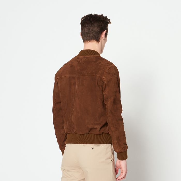 Sandro Suede Bomber Jacket | Grailed