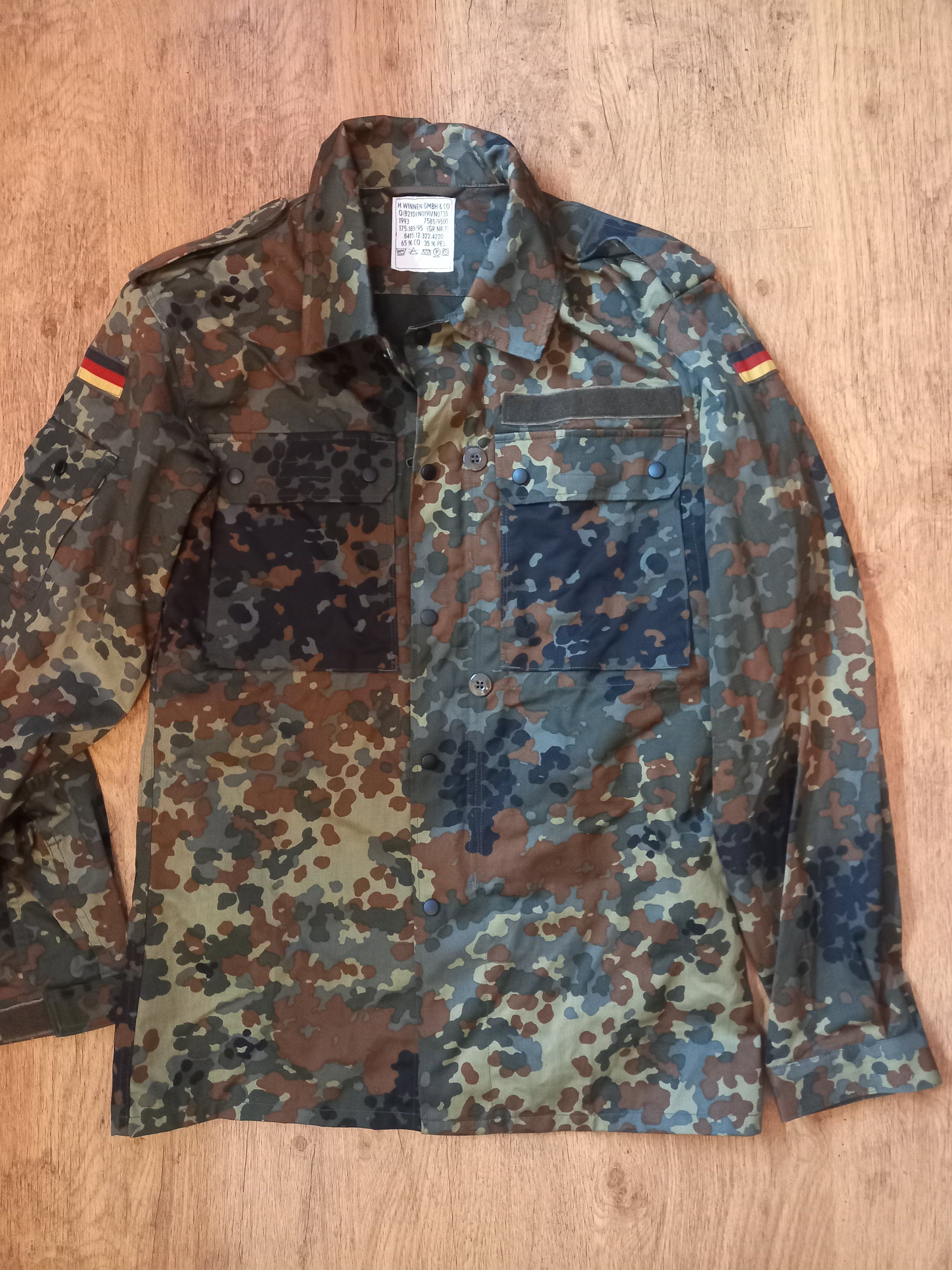 Military Vintage 90s German Army Flecktarn Shirt | Grailed