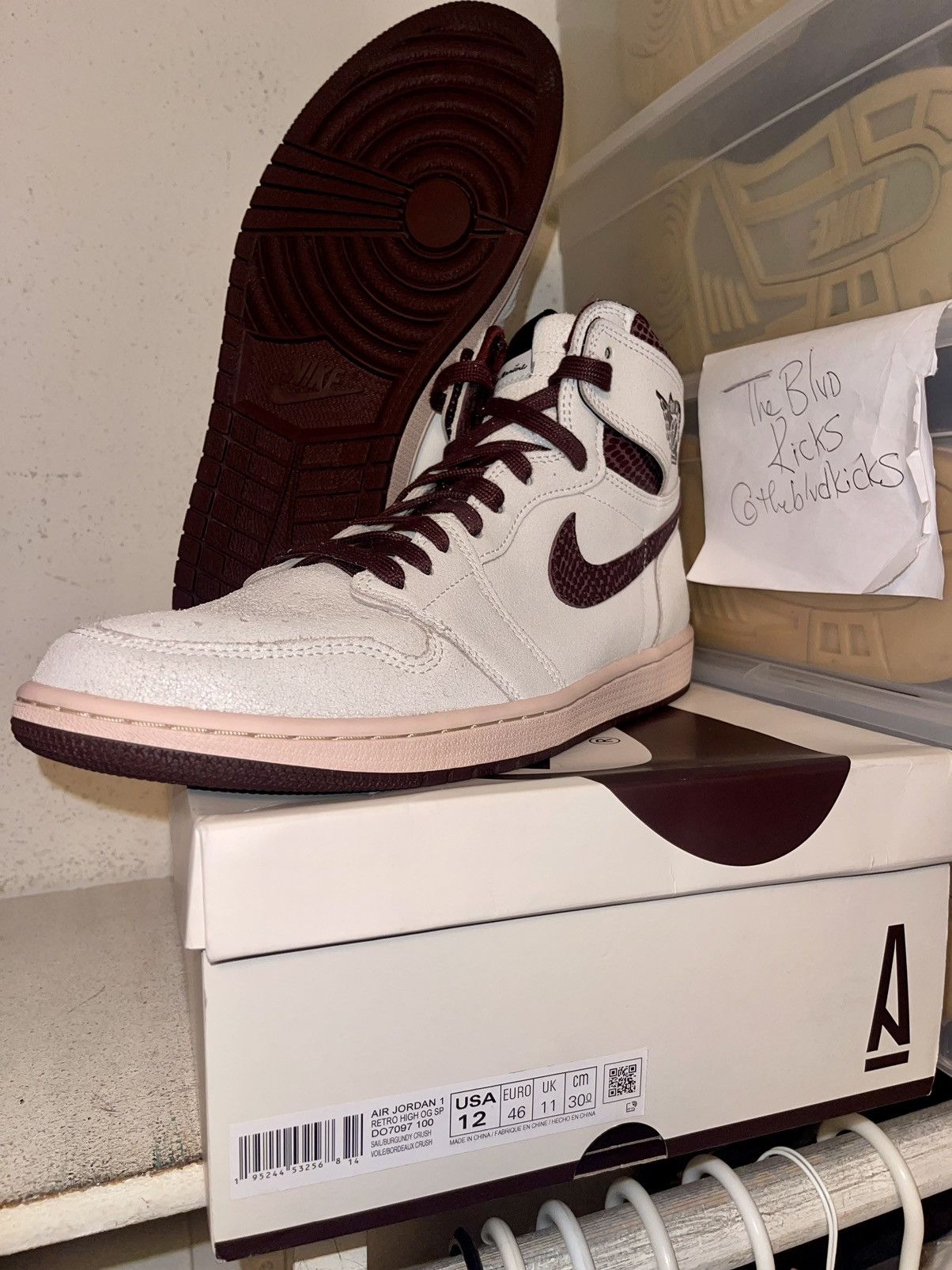 Jordan Brand AMM A Ma Maniére x Nike Air Jordan Retro 1 High OG Airness ...