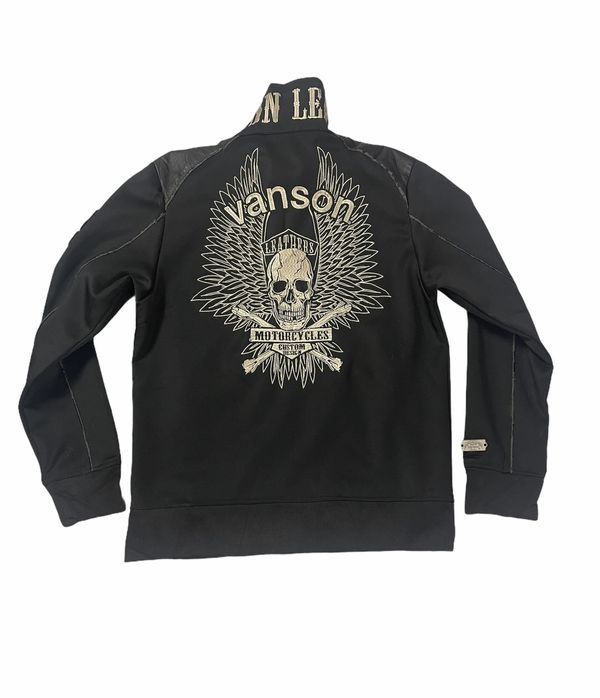 Vanson Leathers Vanson leather sweater embroidery | Grailed