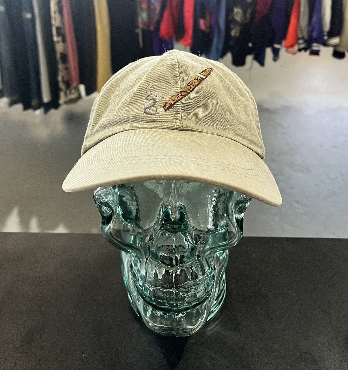 Vintage Blunt Vintage 90s Smoking Strap Back Hat With Cigar Holder ...