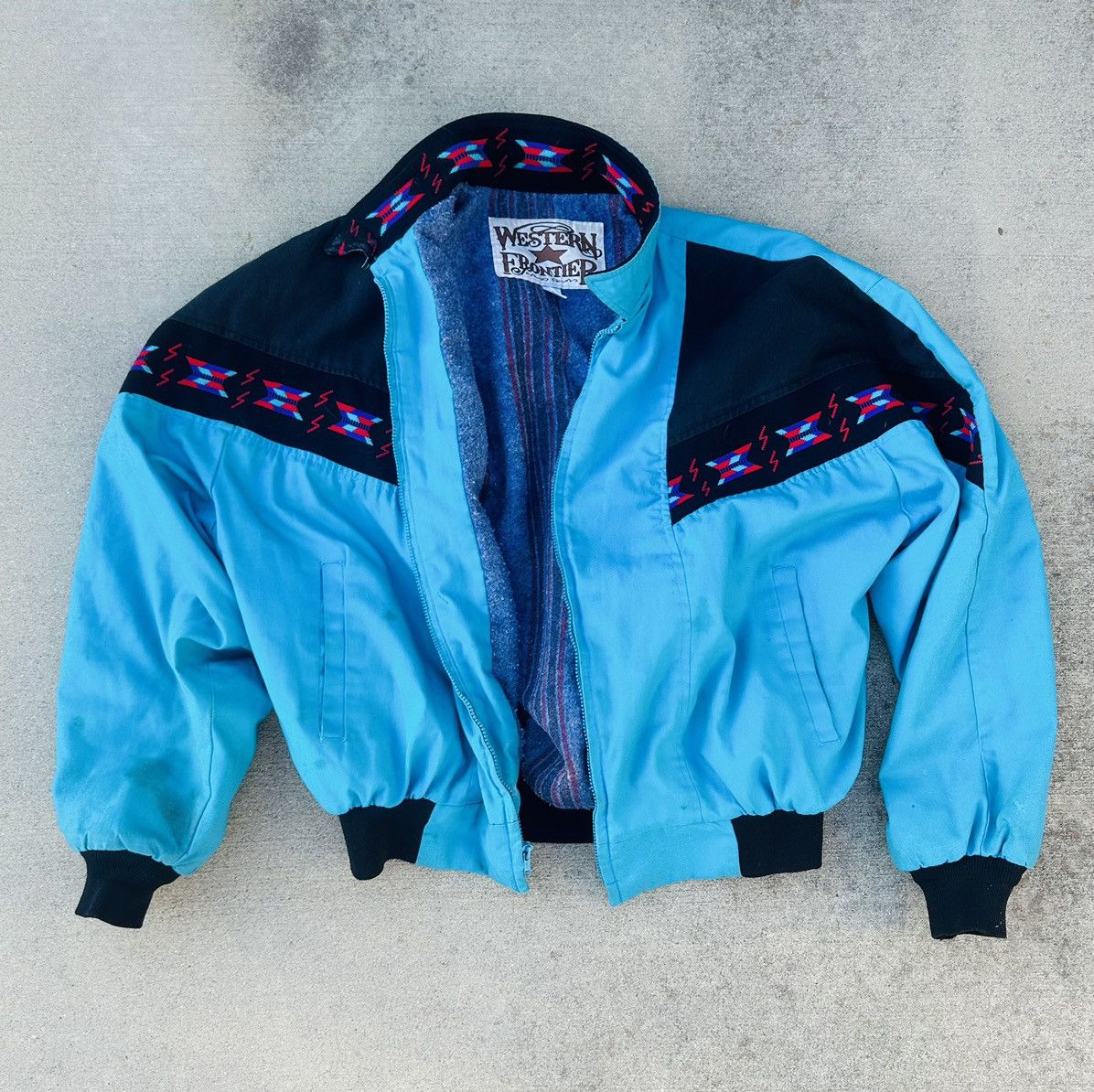 Vintage Vintage Western Jacket Cowboy Aztec Bomber 90s USA | Grailed