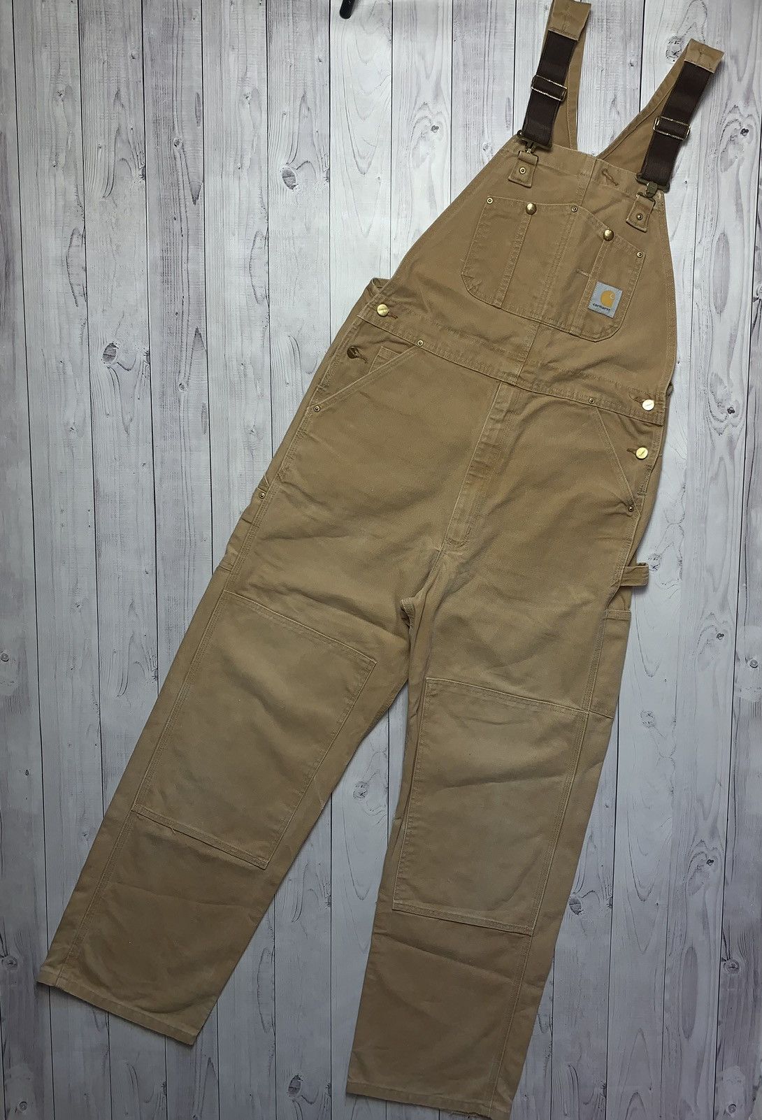 Carhartt × Carhartt Wip × Vintage Vintage Carhartt Wip overalls denim ...