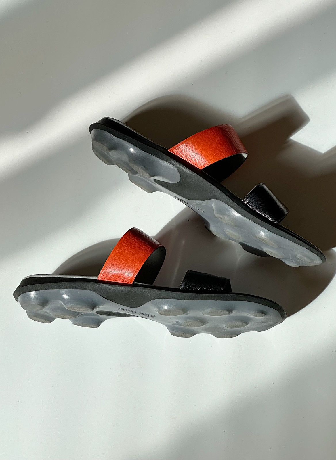 Miu Miu × Prada × Vintage *sz38.5* MIU MIU 1999 Bubble Sole Slides ...