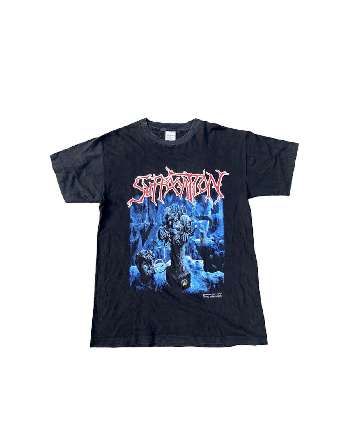 Band Tees × Vintage Vintage Suffocation Breeding The Spawn 90s T-Shirt | Grailed