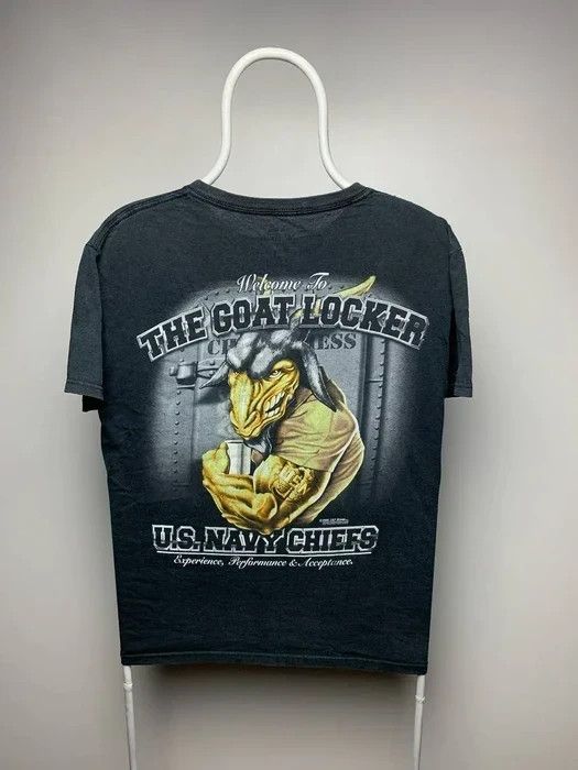 Vintage The goat locker T-shirt vintage size M big logo band tees | Grailed