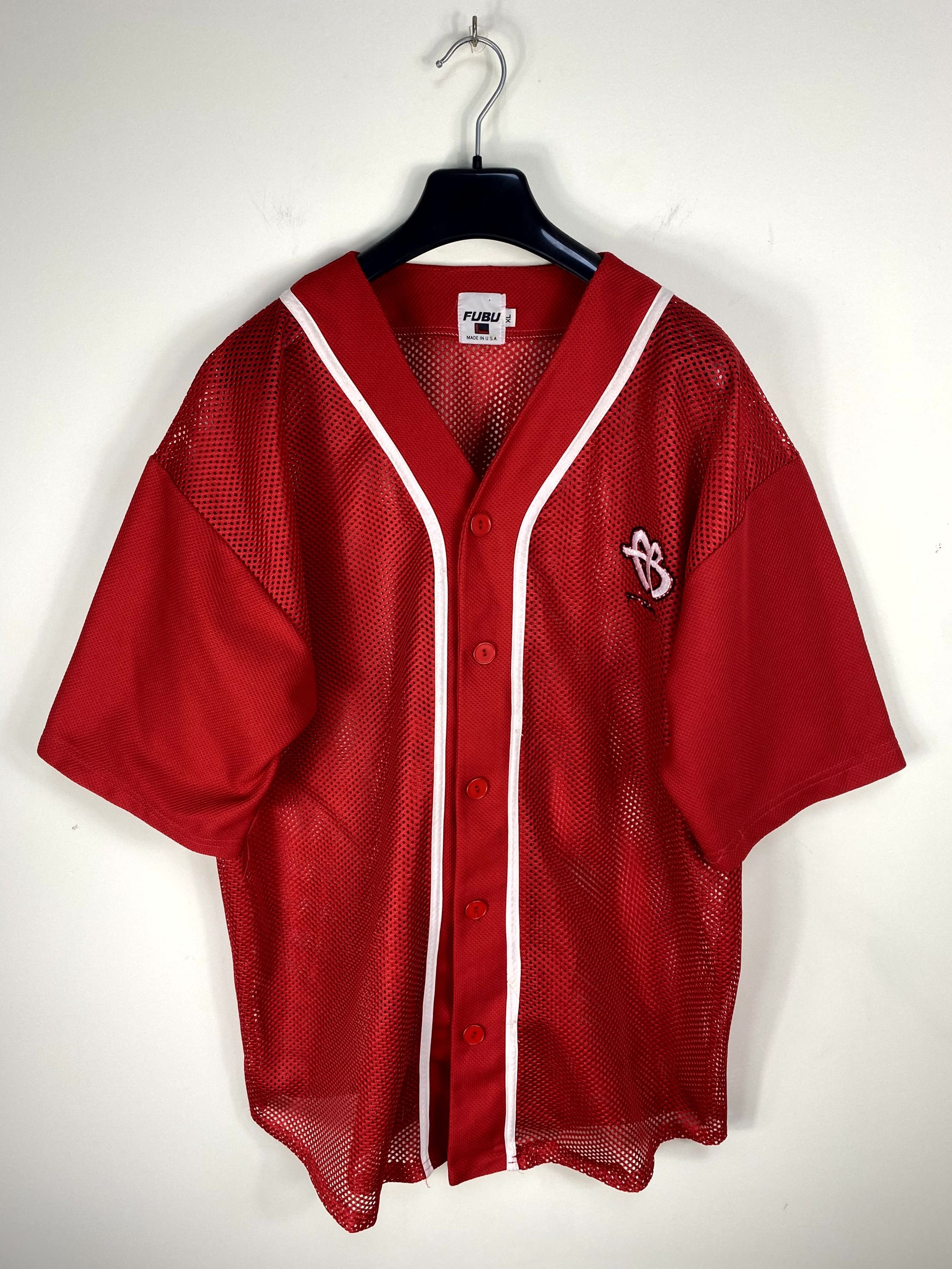 Vintage Vintage Fubu Mesh Rap Tee Hip Hop Baseball Shirt Jersey | Grailed