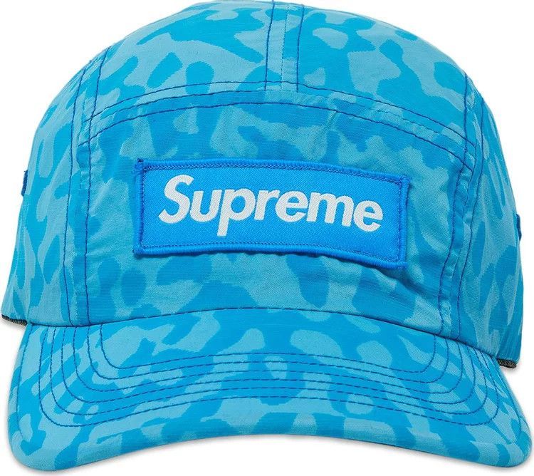 Supreme Supreme SS23 Overdyed Camo Nylon Camp Cap in Blue Camo | Grailed