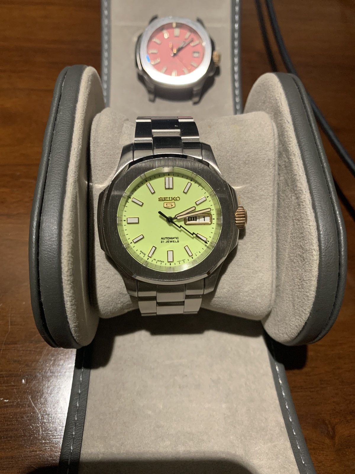 Seiko Seiko Mod Nautilus Seikonaut Mint / Lime / Full Lume 1 Watch ...