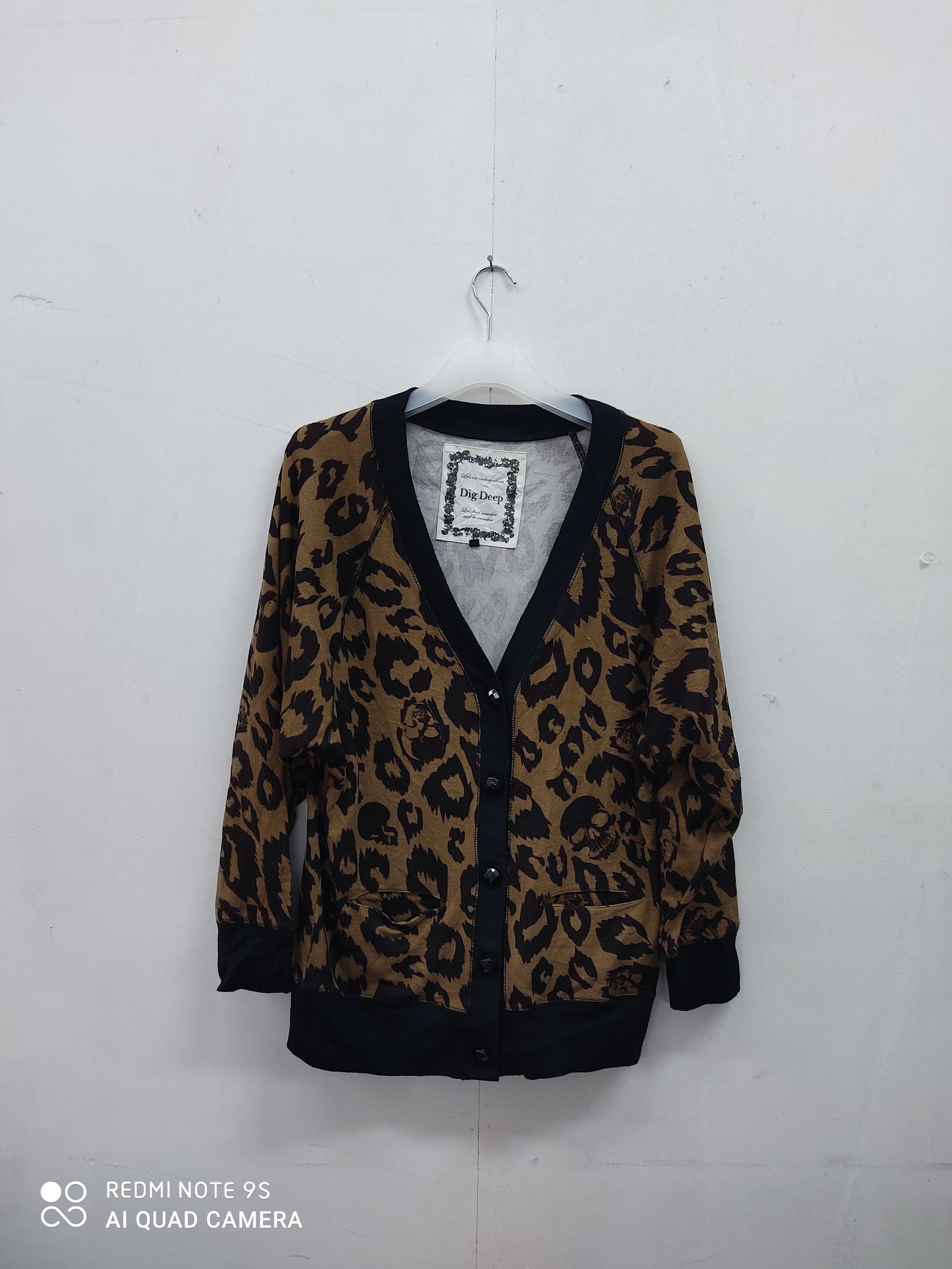 Skulls Skull Rare ! Dig Deep Full Print Skull Image Cardigan | Grailed