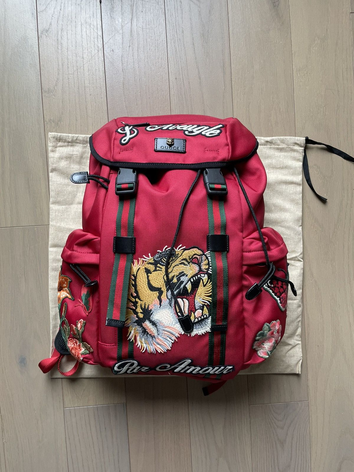 Gucci Gucci Tiger Embroidery Backpack | Grailed