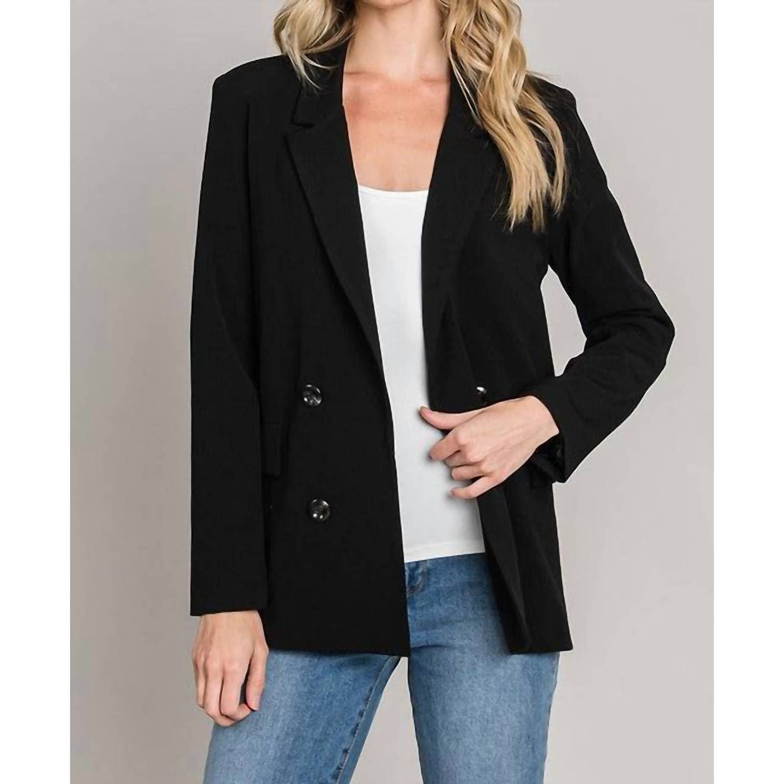 Designer BE COOL Jessica Double Breasted Basic Blazer In Black | Grailed