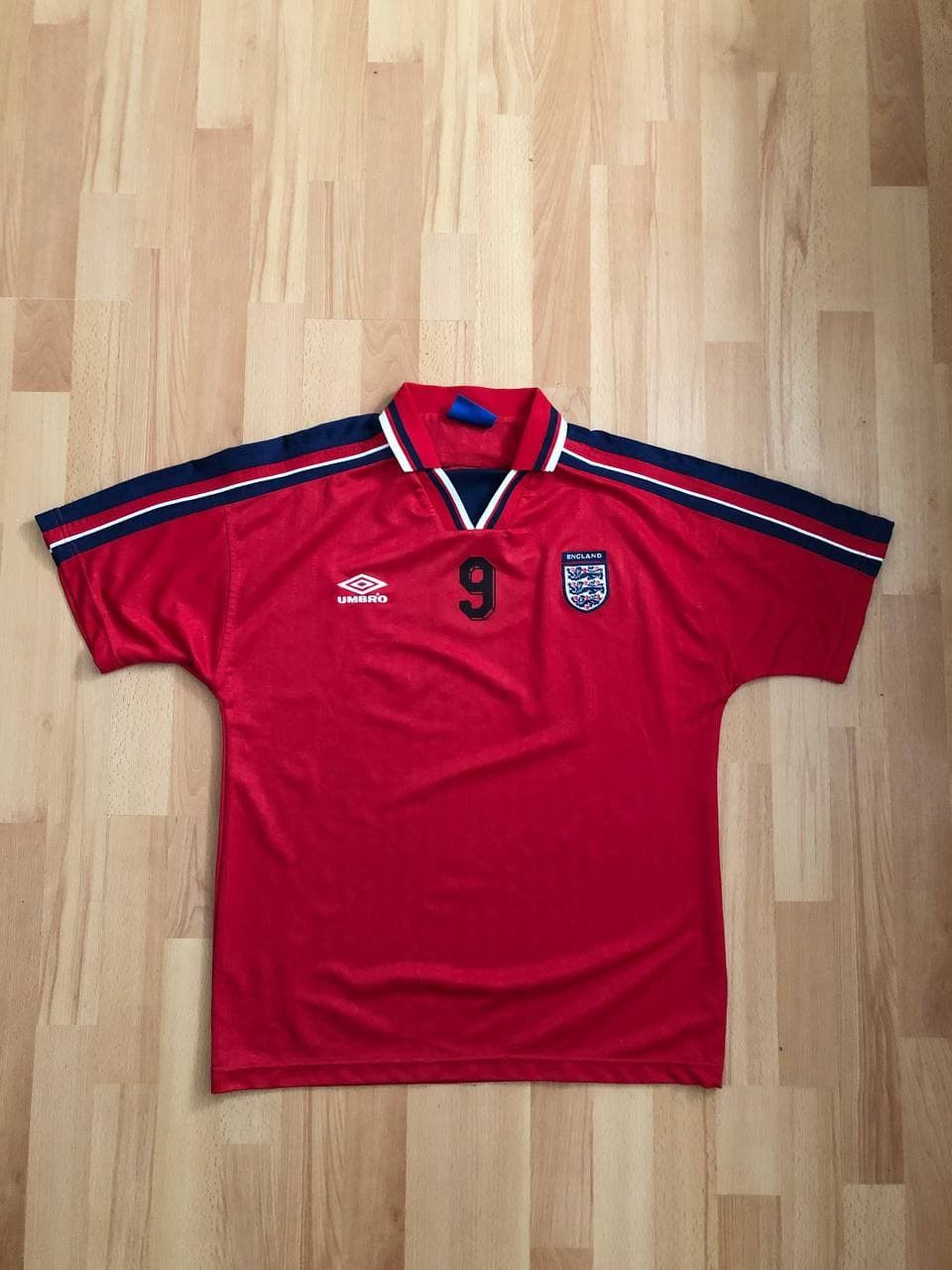 Vintage England National Retro Vintage Umbro Football Soccer Jersey ...