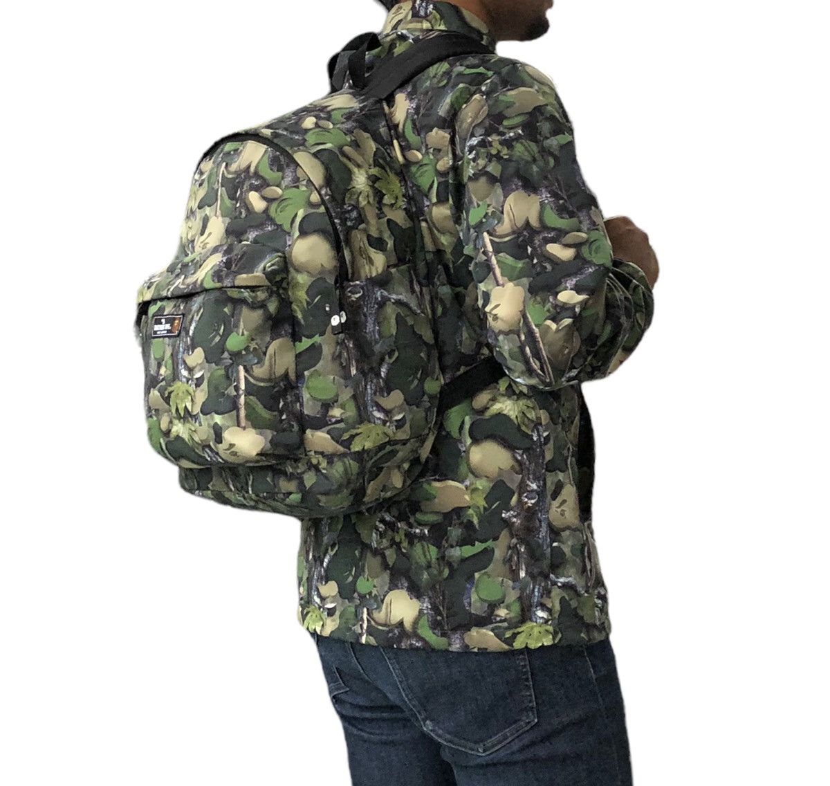 Bape OG BAPE BACKPACK Forest Camo Logo | Grailed