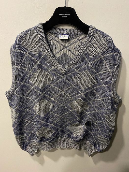 Vintage 90’s Knitted YSL Vest Warm | Grailed
