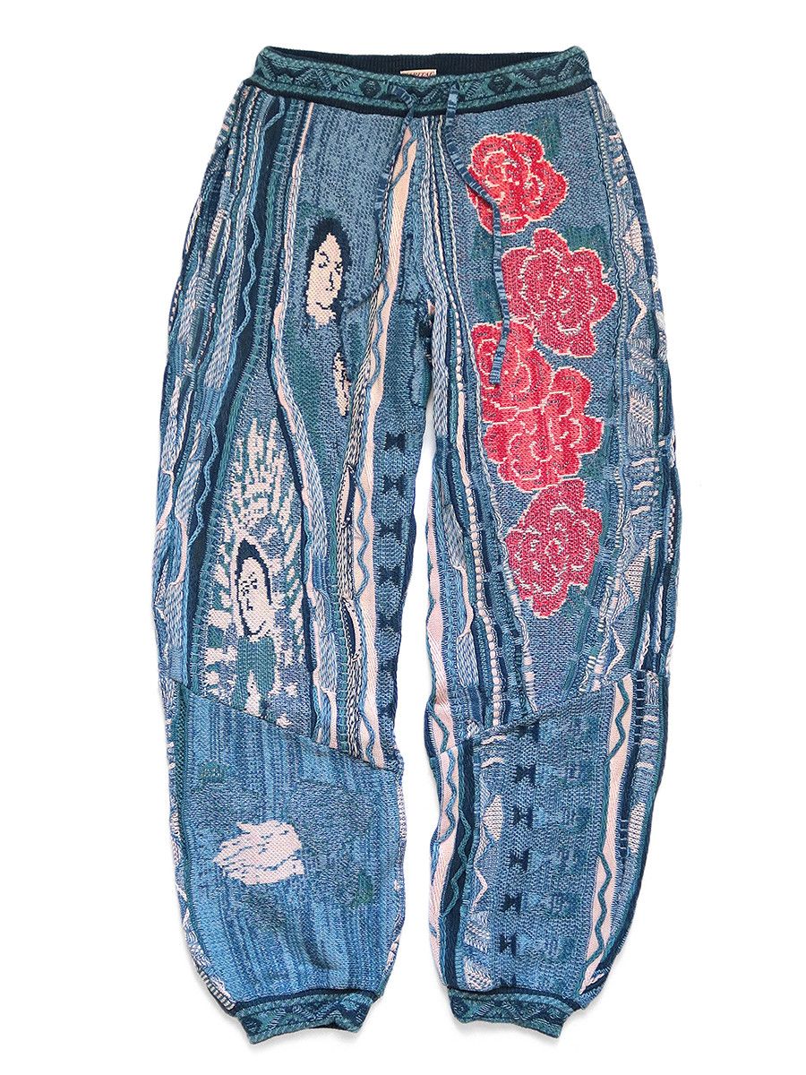 Kapital Kapital 7G Cotton Knit Virgin Mary Sweat Pants | Grailed