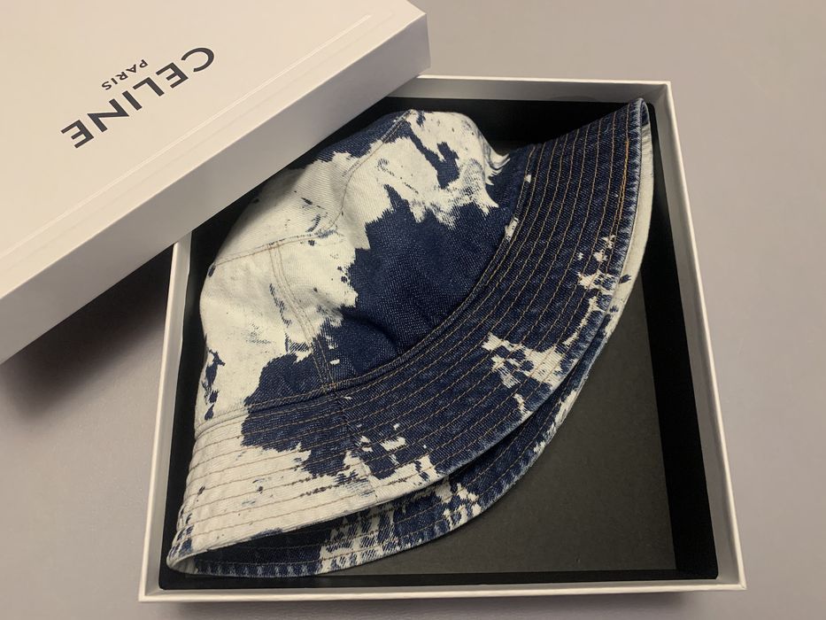 Celine FINAL DROP / FW'21 Bucket Hat Bleached Denim | Grailed