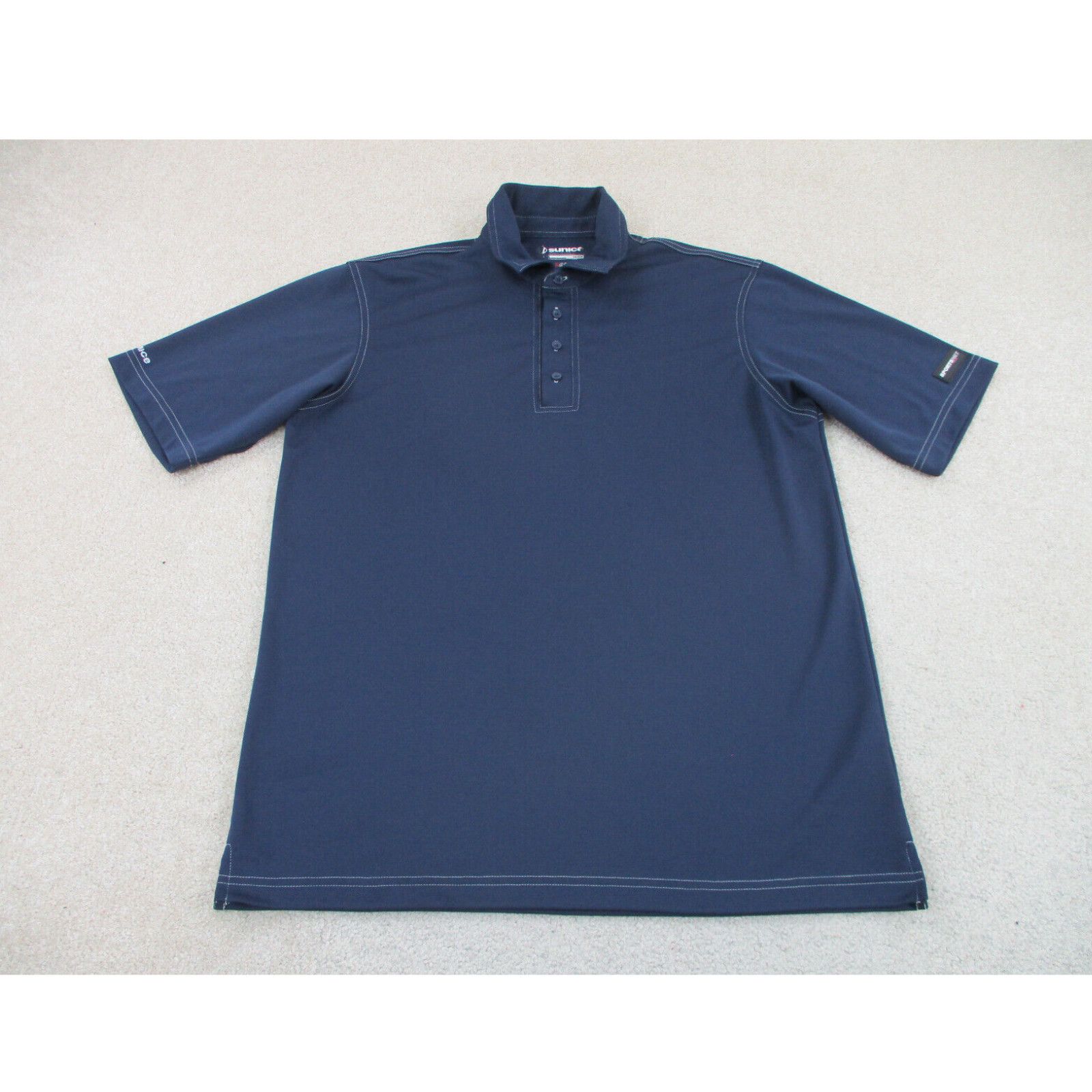 Vintage Sunice Polo Shirt Adult Large Blue Lightweight Golfing Golfer ...