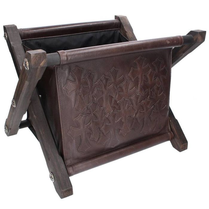 Chrome Hearts Chrome Hearts Ebony Leather Magazine Rack | Grailed