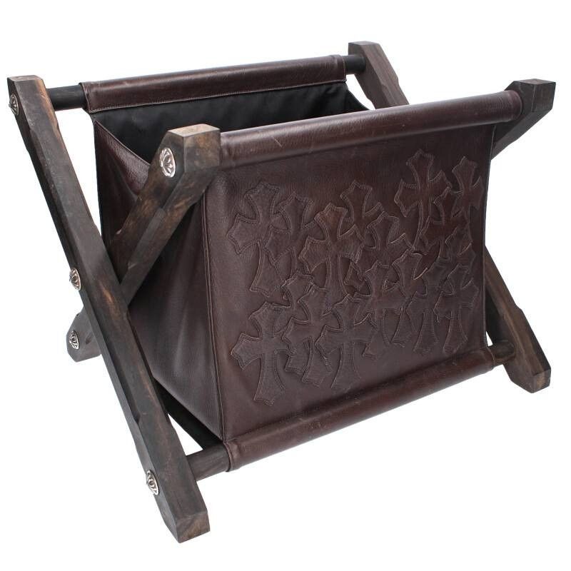Chrome Hearts Chrome Hearts Ebony Leather Magazine Rack | Grailed