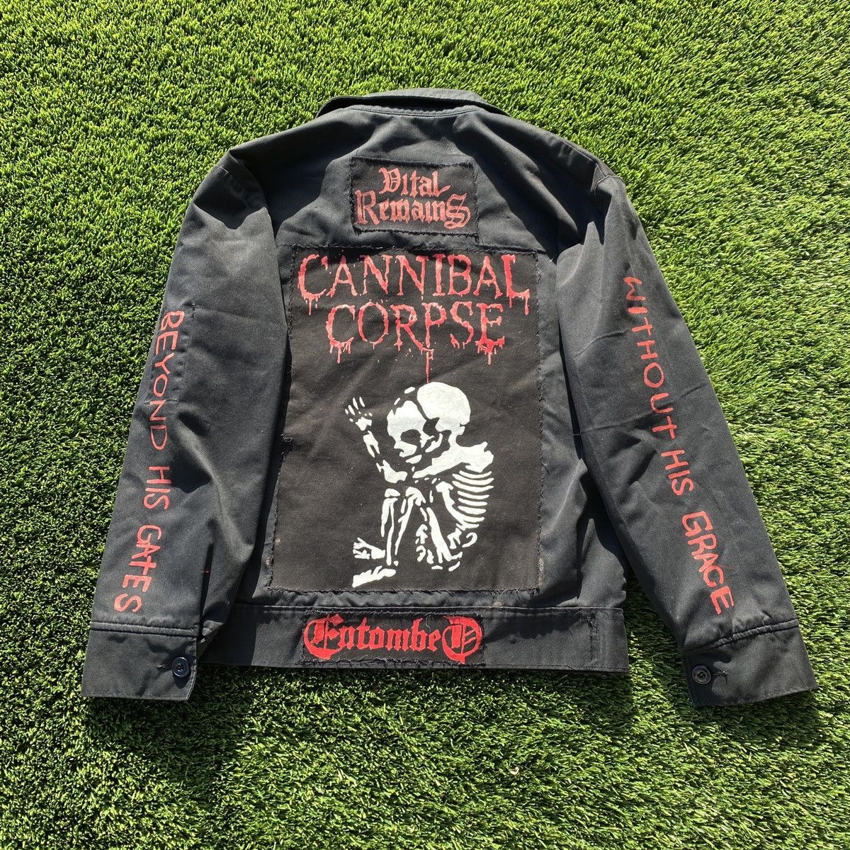 Vintage Cannibal Corpse , Vital Remains , Entombed , Deicide jacket ...