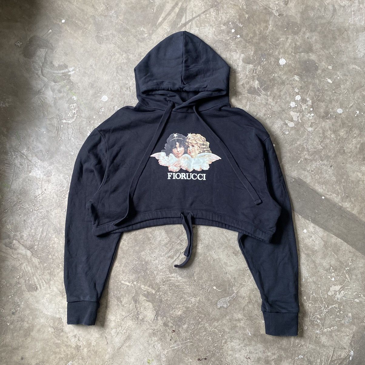Fiorucci Fiorucci - Vintage Angel Crop Hoodie | Grailed