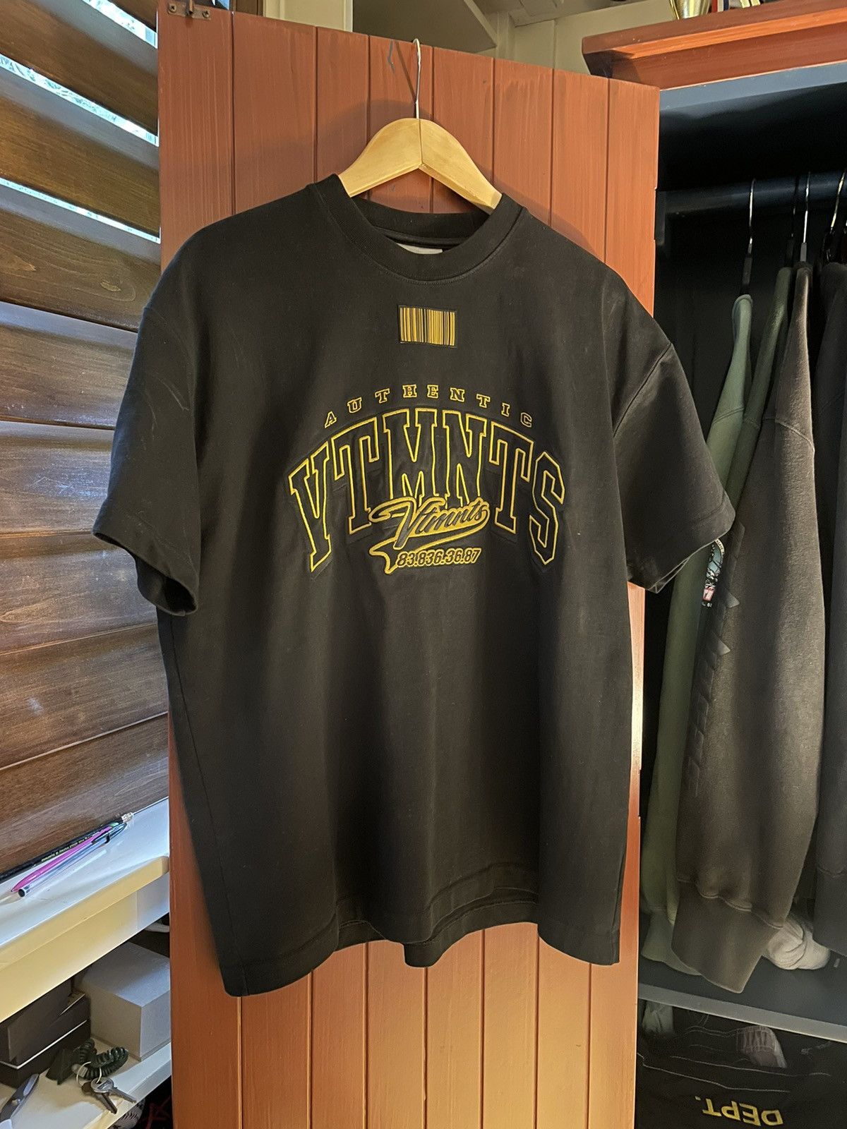 Designer × VTMNTS × Vetements Black VTMNTS Tee | Grailed