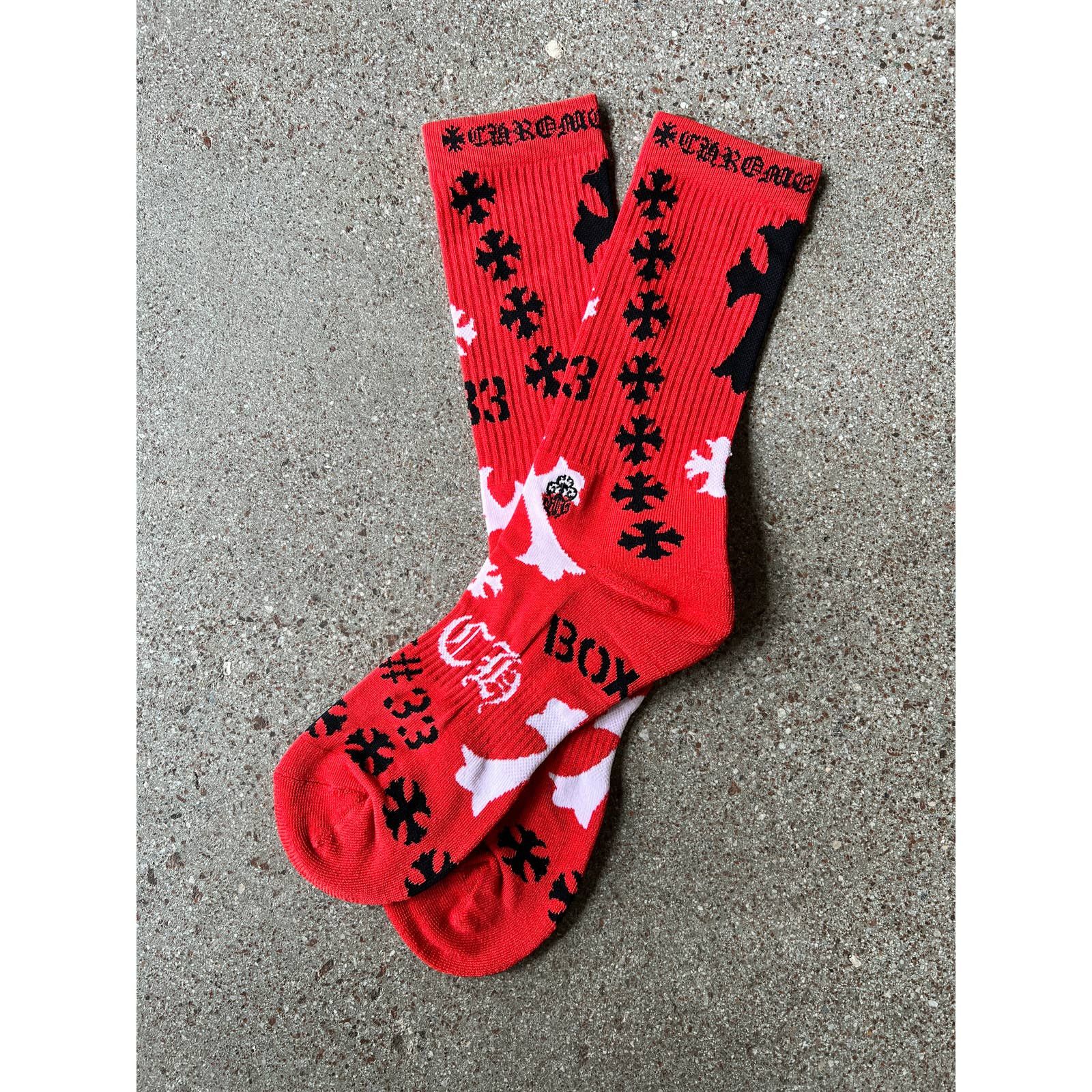 Chrome Hearts Matty Boy Stencil Socks | Grailed