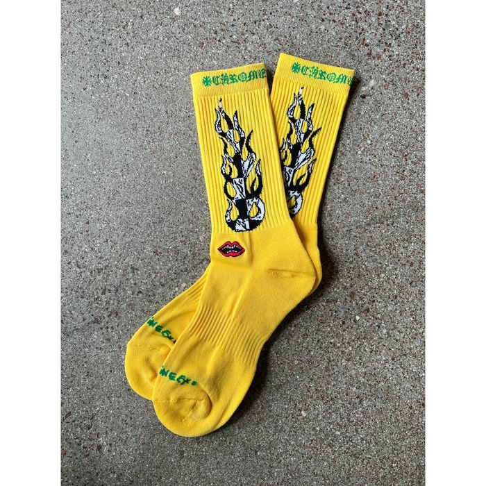 Chrome Hearts Matty Boy Flame Socks | Grailed