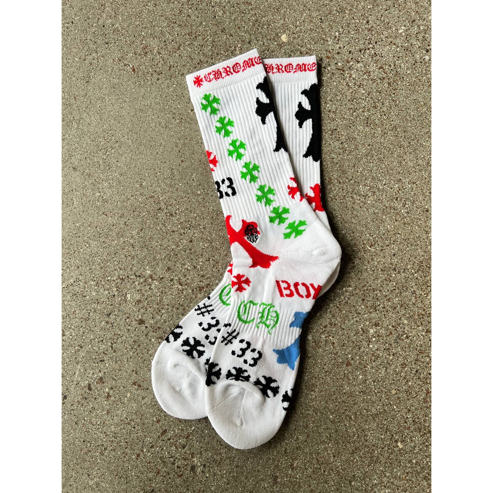 Chrome Hearts Matty Boy Stencil Socks | Grailed