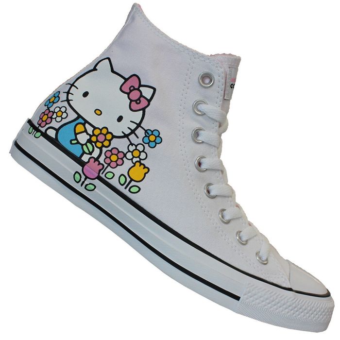 Converse Hello Kitty High Top Converse | Grailed