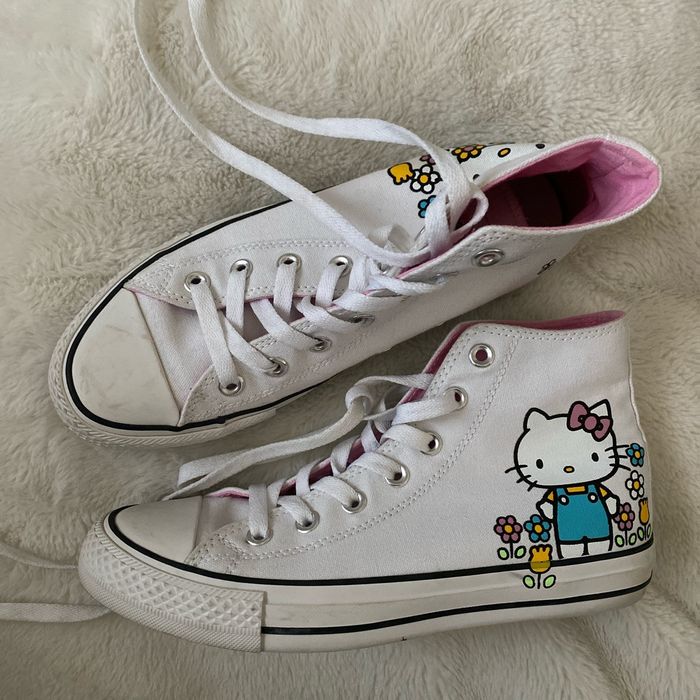 Converse Hello Kitty High Top Converse | Grailed