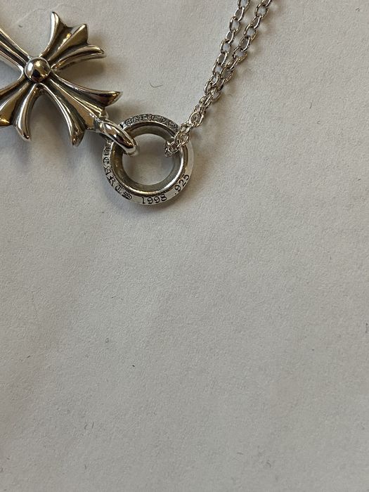 Chrome Hearts Chrome Hearts Silver Cross Pendant Chain Necklace Plus ...