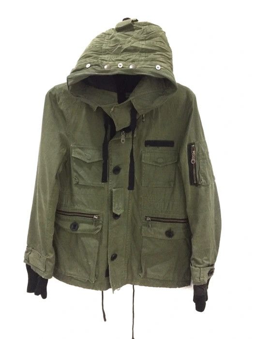 Japanese Brand JapaneseBrand GGD Tokyo Tactical Olive Green Zipper ...