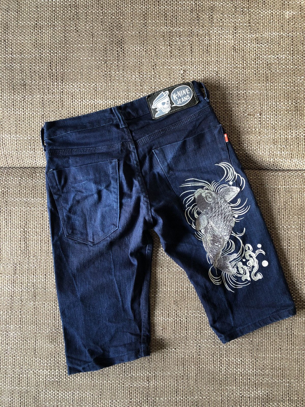 Ed Hardy × Japanese Brand × Vintage Ed Hardy Style Fish Jeans Shorts ...