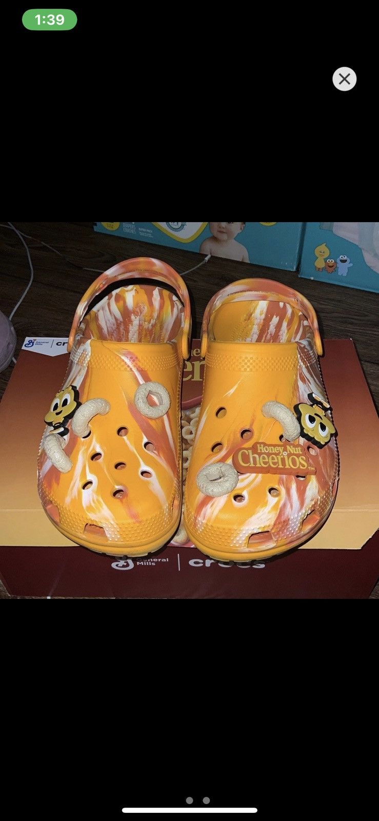 Crocs Honey Nut Cheerios x Classic Croc ‘Rise N’ Style’ | Grailed