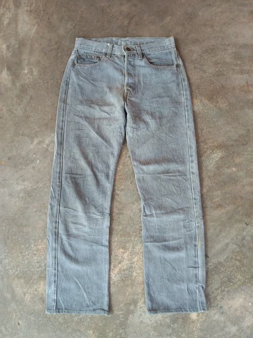 Vintage 80s Vintage Levi's 501 Grey Jeans Made In USA 28x28 | Grailed