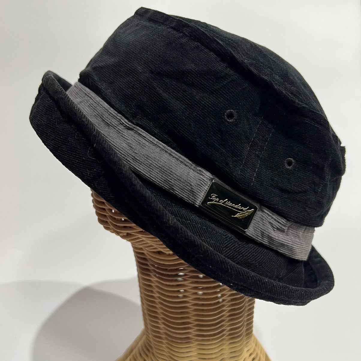Hat × Japanese Brand × Streetwear Japanese Bucket Hat black hat 57-58 ...