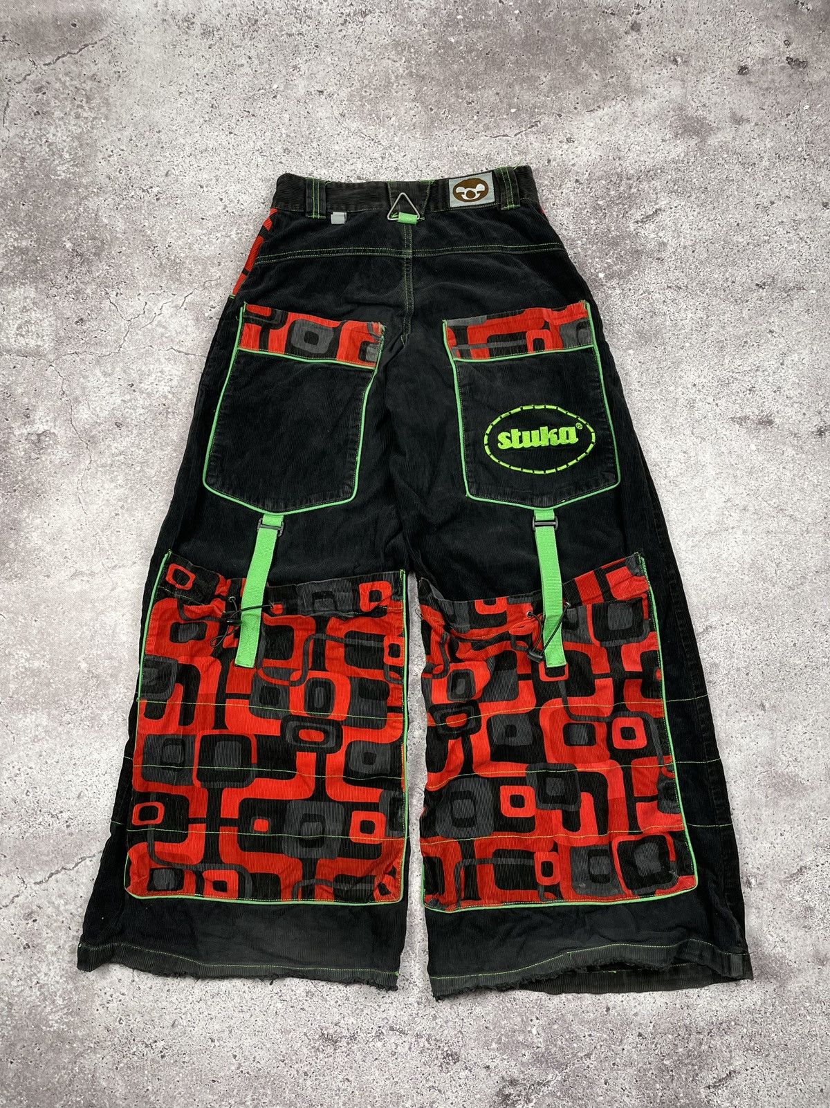 JNCO × Vintage Vintage STUKA BAGGY VELVET PANTS | Grailed