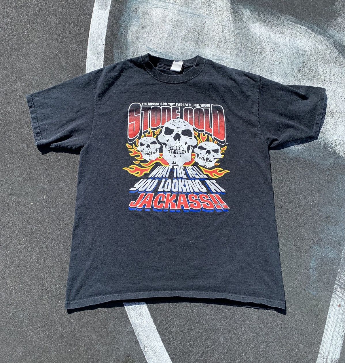 Tee Shirt × Vintage × Wwf Vintage Stone Cold Steve Austin Tee Shirt ...