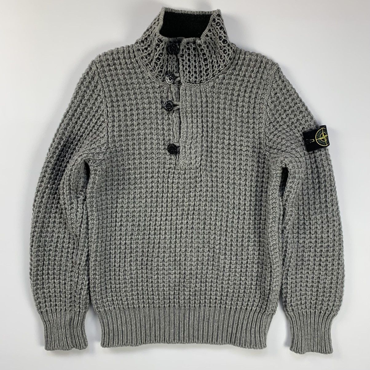 Stone Island Stone island heavy knit wool sweater AW2011 Rare | Grailed
