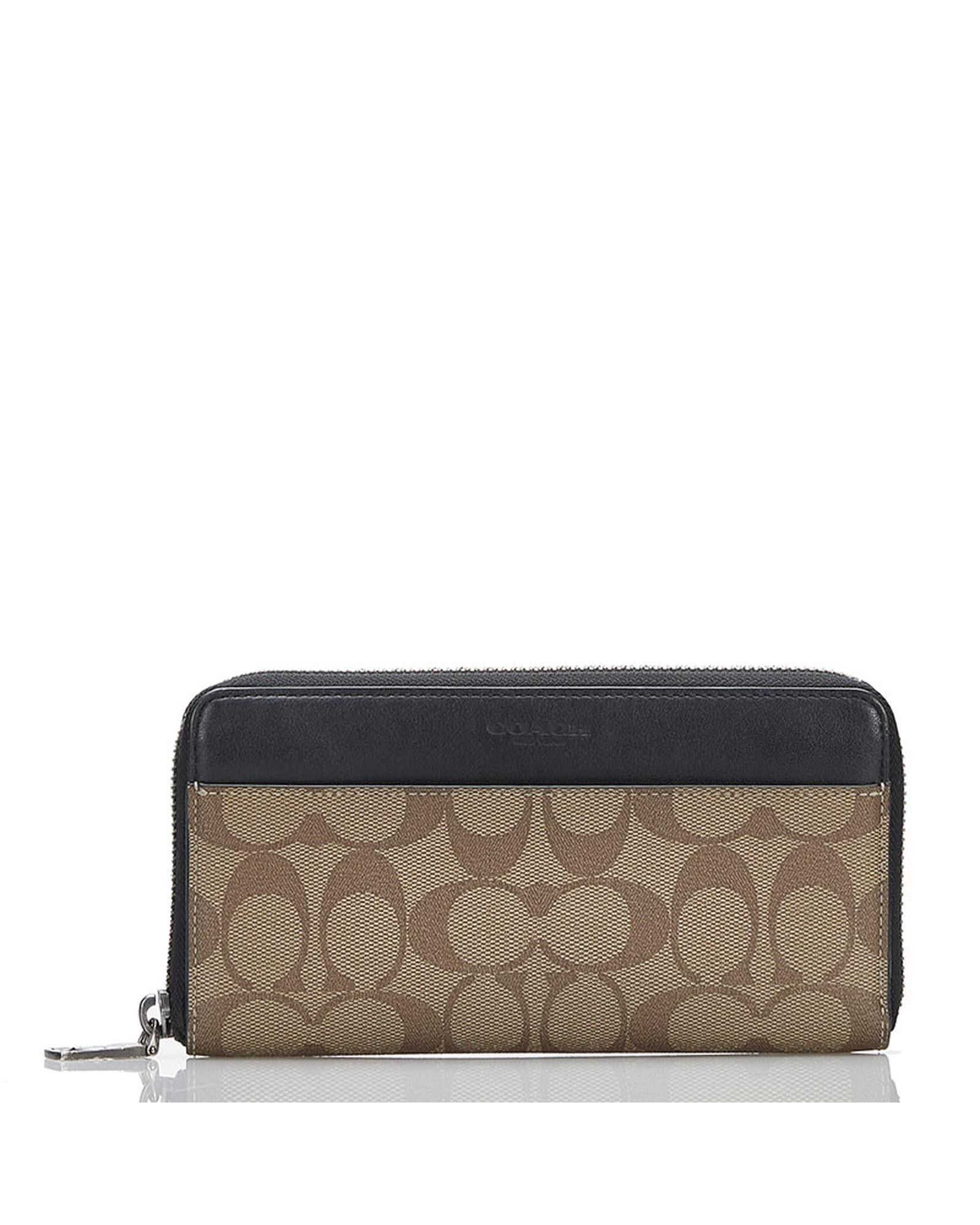 Coach Coach Accordion Signature Canvas Wallet | Grailed