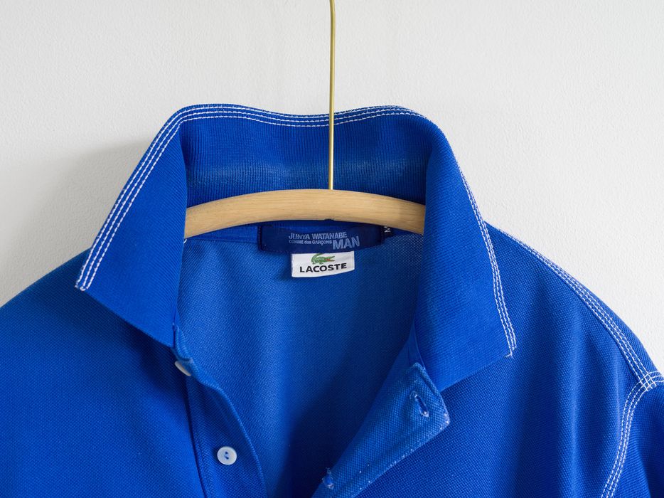 Junya Watanabe JUNYA WATANABE MAN x LACOSTE RECONSTRUCTED POLO SHIRT ...