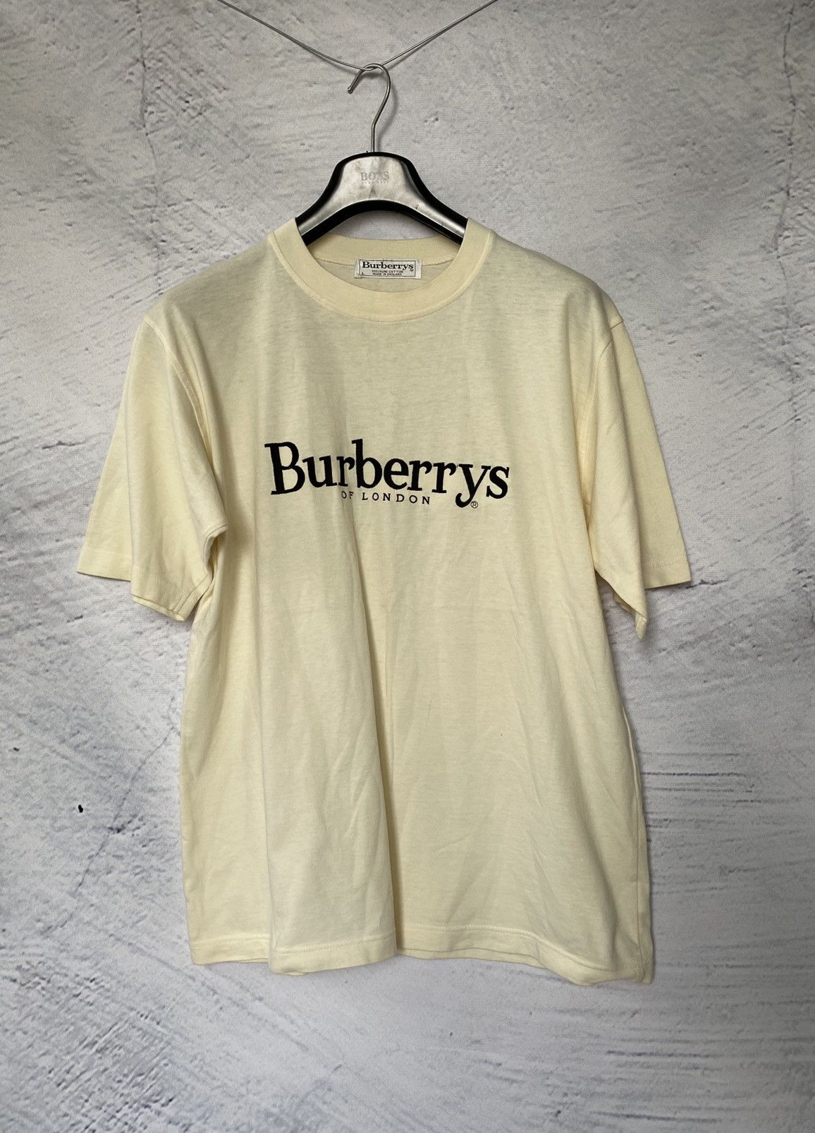 Burberry × Vintage Vintage Burberry Embroidery Logo T-shirt | Grailed