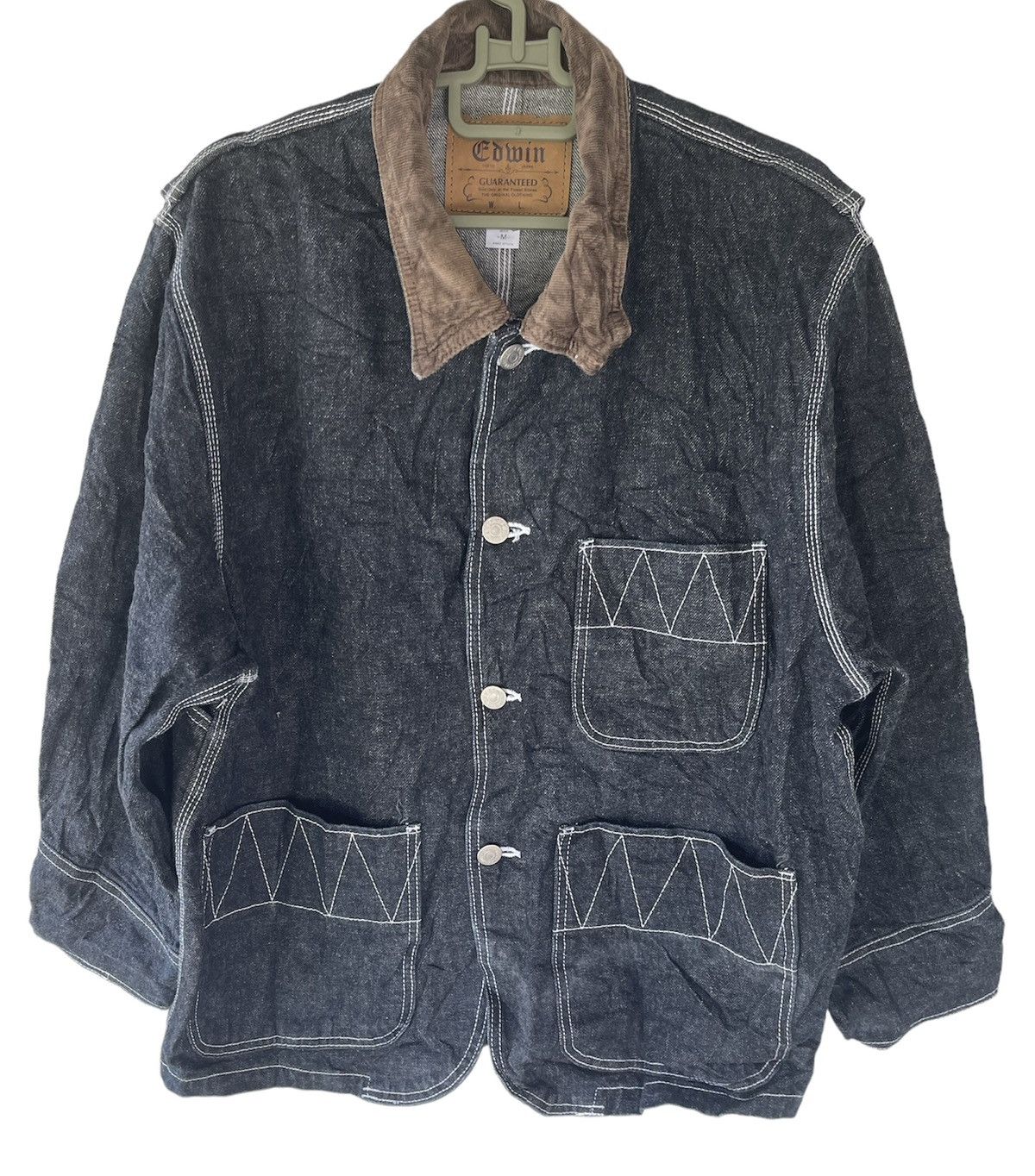 Edwin × Vintage VINTAGE EDWIN WORK WEAR JACKET JEANS JAPAN | Grailed