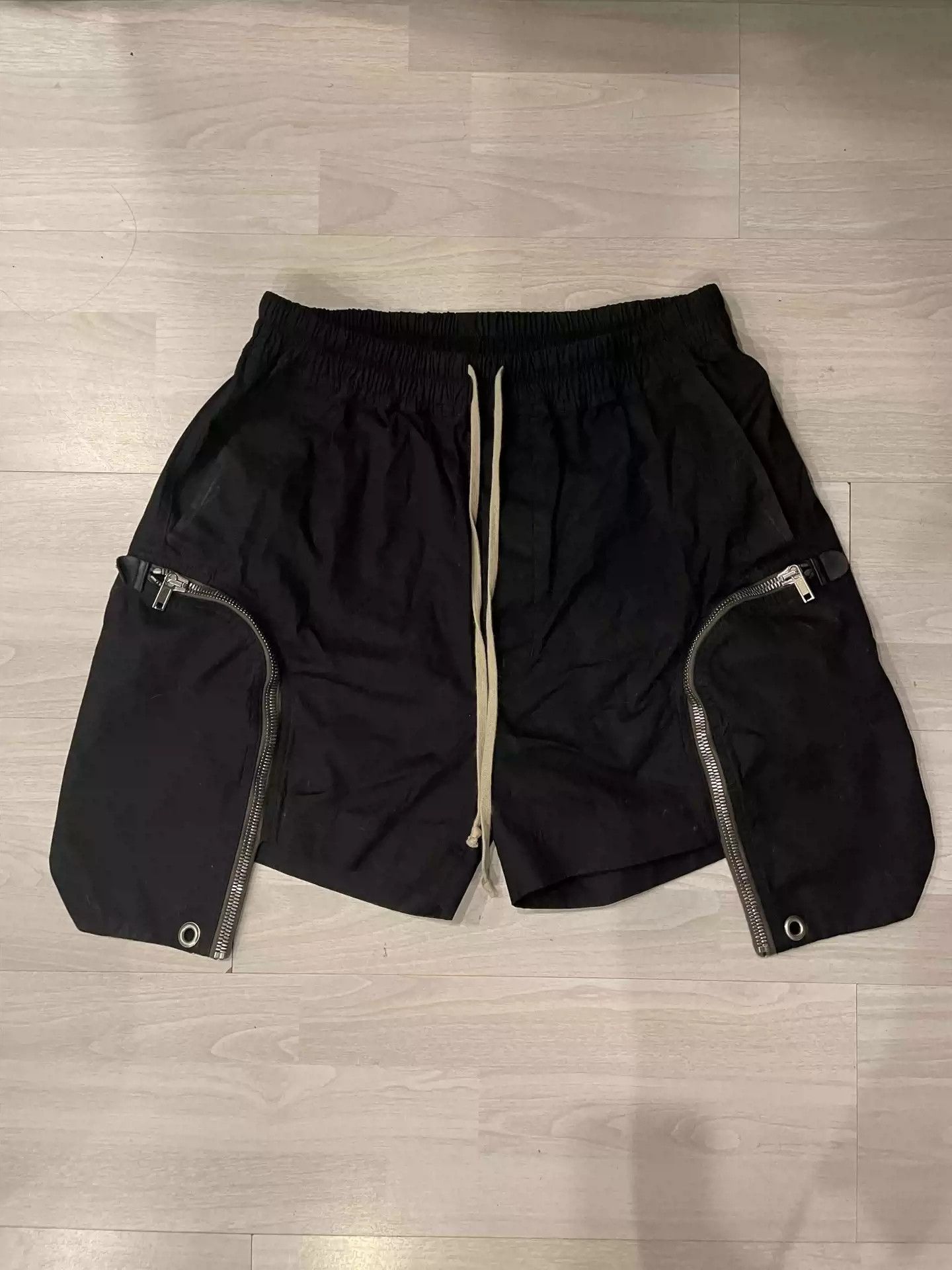 Rick Owens Rick Owens cropped zipper boxing shorts | Grailed