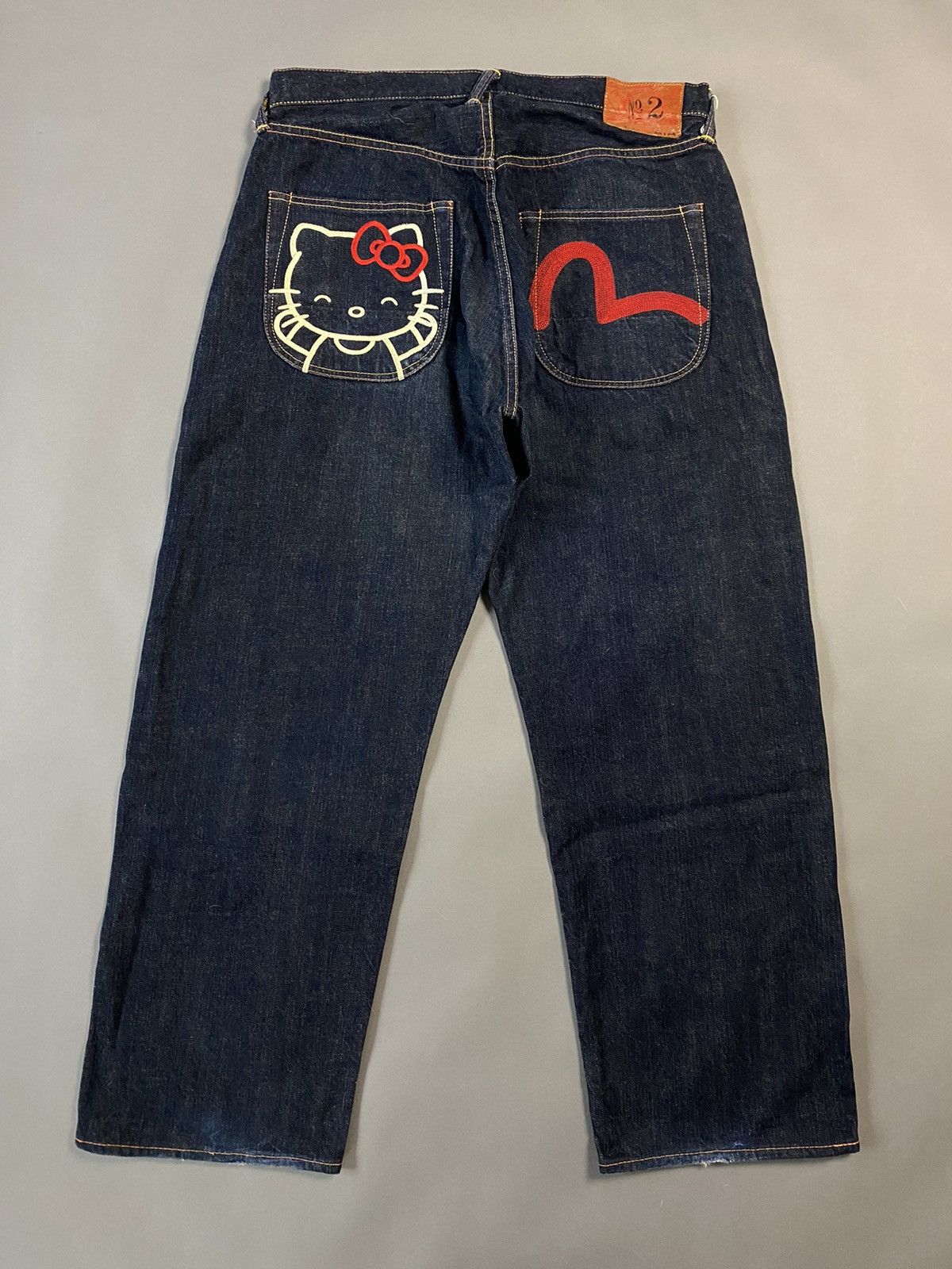Evisu × Japanese Brand × Vintage Evisu Hello Kitty jeans vintage ...