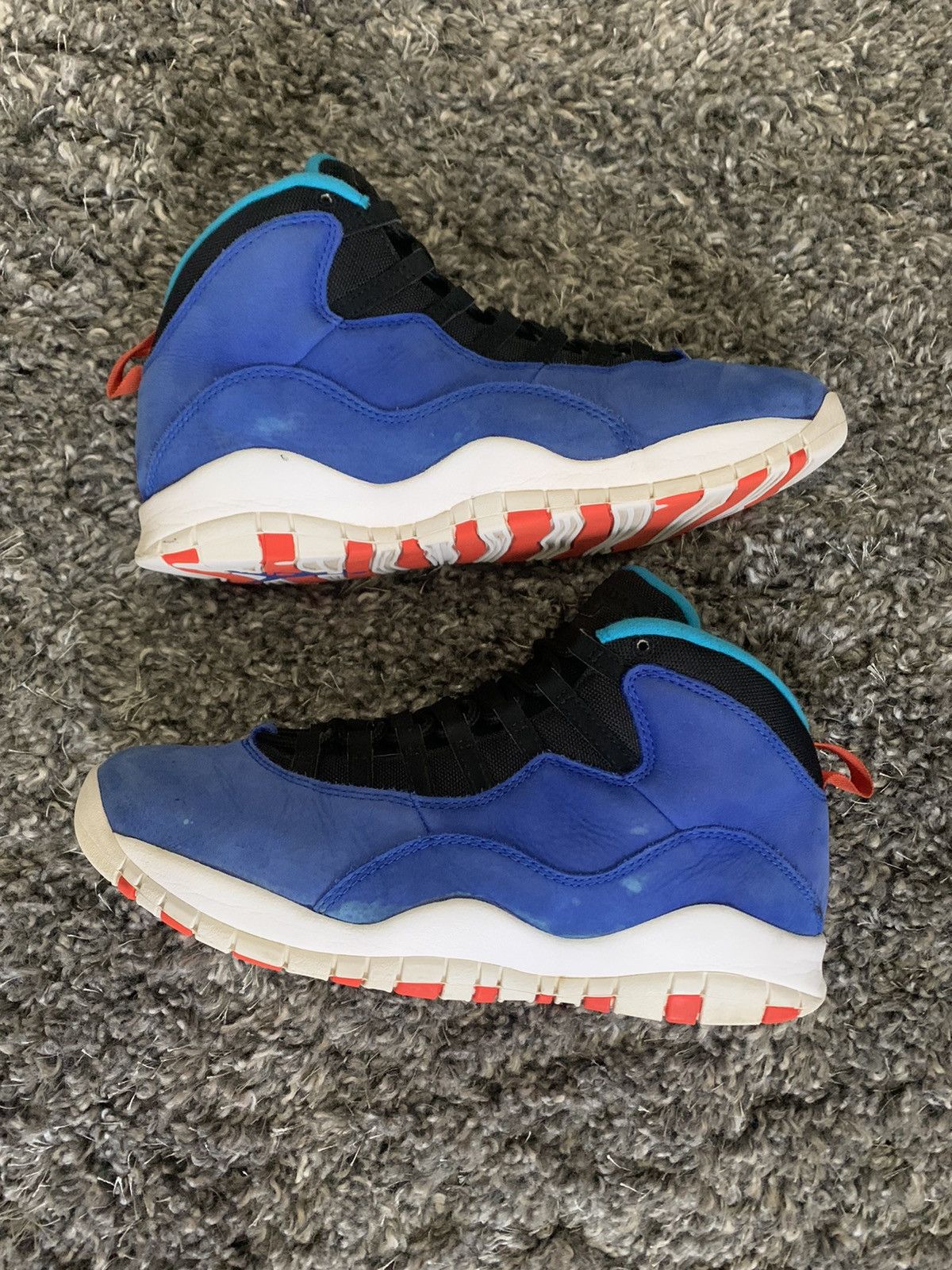 Nike Air Jordan 10 Retro ‘Tinker’ Blue/Black/Orange 2018 | Grailed